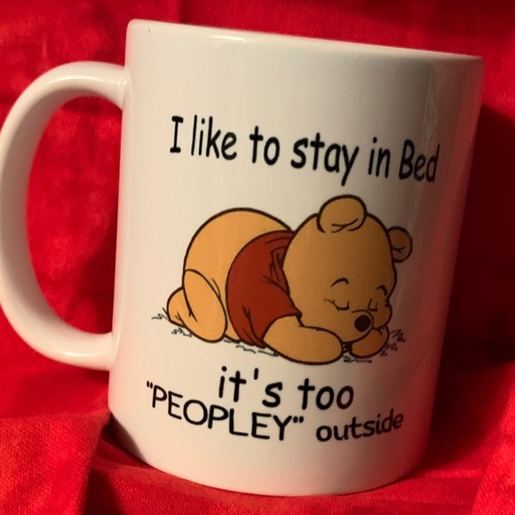 Disney | Kitchen | Sleepy Winnie The Pooh Antisocial Ceramic Mug | Poshmark